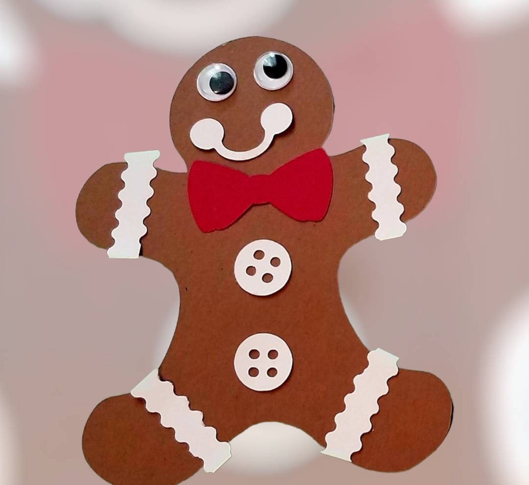 DIY Gingerbread Man Paper Craft With Magnet Paper Craft Kits - Etsy