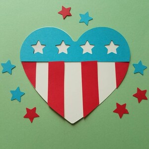 Set of 3 Patriotic Paper Craft Kit for Kids 4th of July Craft - Etsy