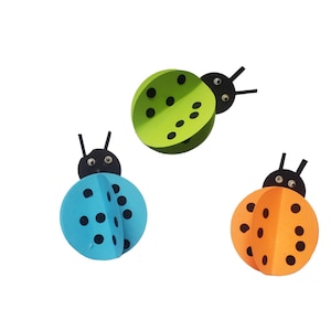 Springtime Fun With Ladybug Craft Kit for Kids Set of 3,paper Craft Art ...