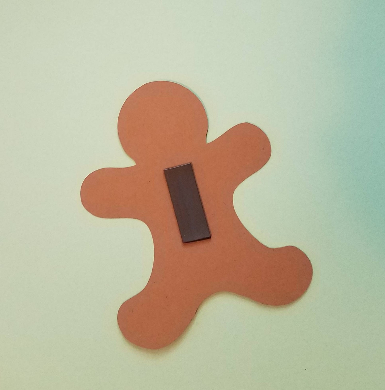DIY Gingerbread Man Paper Craft With Magnet, Paper Craft Kits for Kids ...