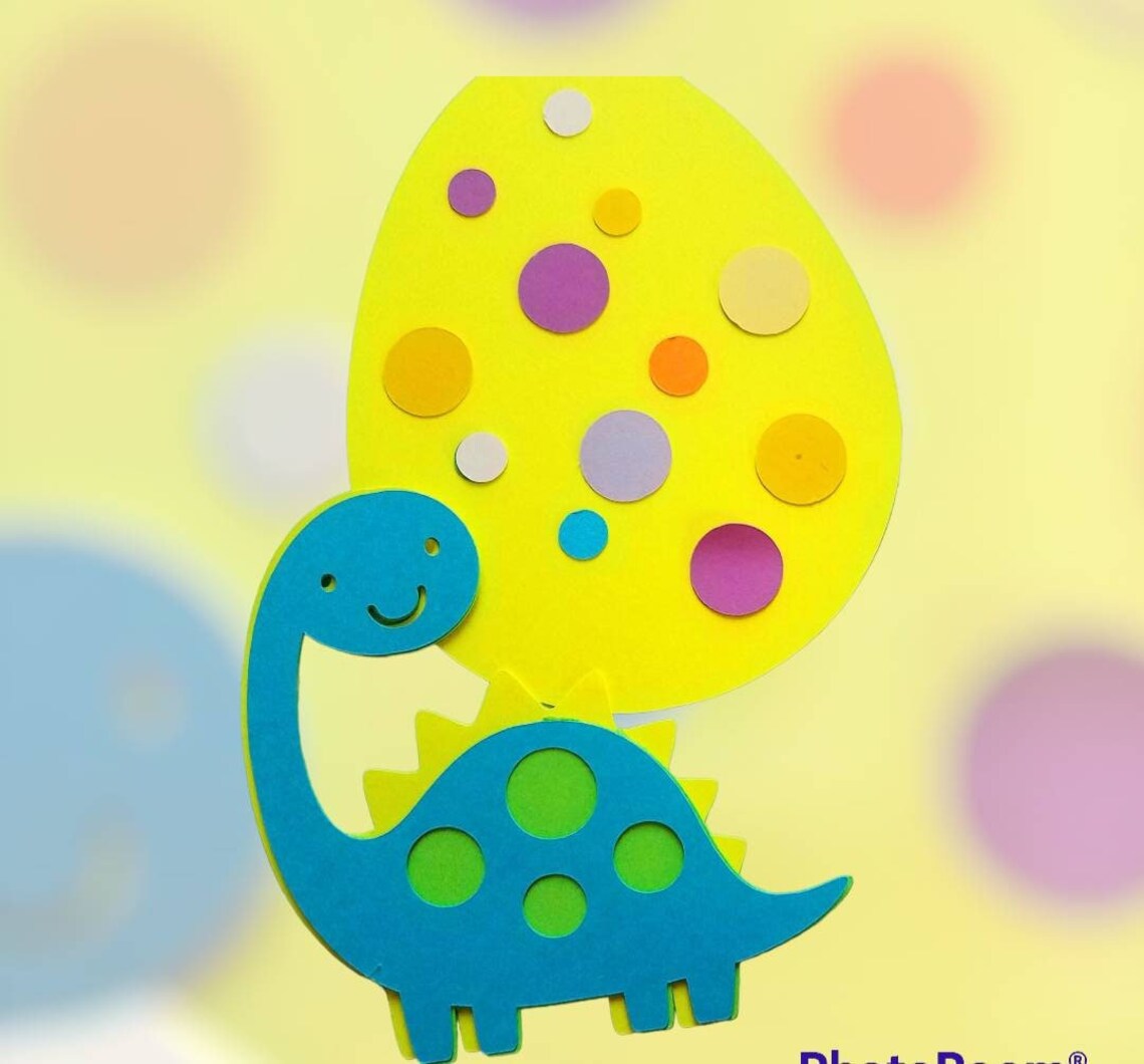 Dinosaur and Dino Egg Paper Craft Kit for Kids, Preschool Craft ...