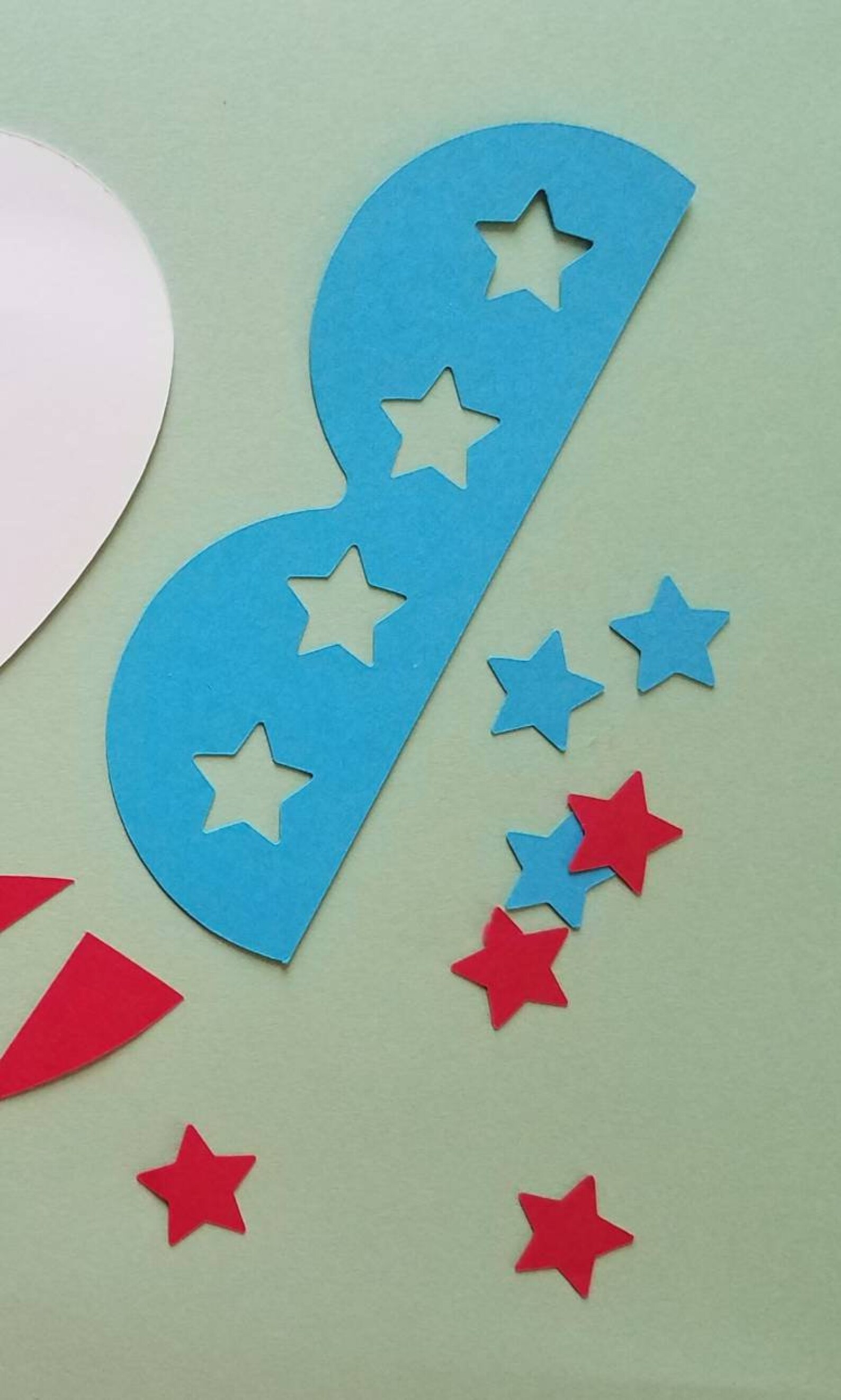 Set of 3 Patriotic Paper Craft Kit for Kids 4th of July Craft - Etsy