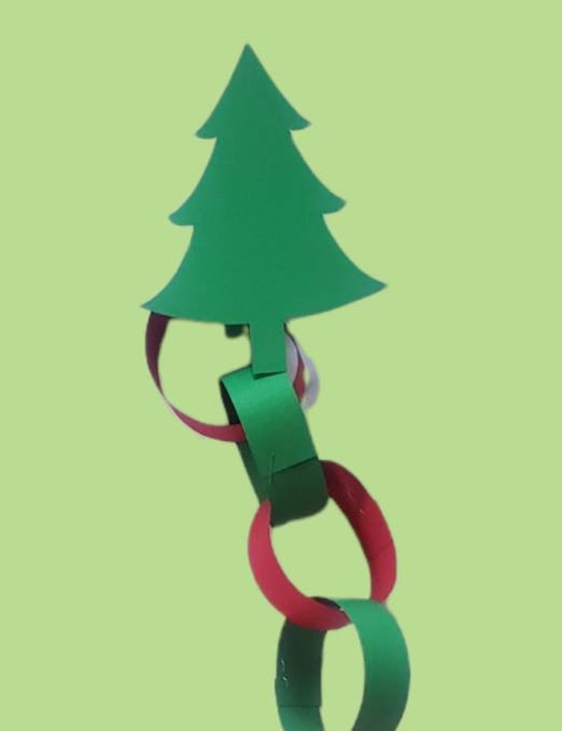 Christmas Countdown Paper Chain Kits Christmas Craft Paper - Etsy