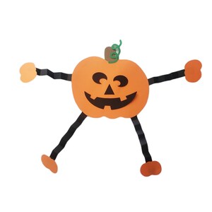 Pumpkin Man Paper Craft Kit With Magnet Halloween Craft Kit - Etsy