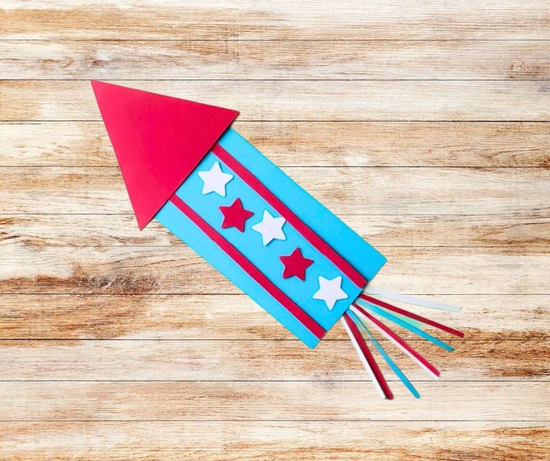 Firecracker Magnet Paper Craft Kit for Kids, 4th of July, Independence ...
