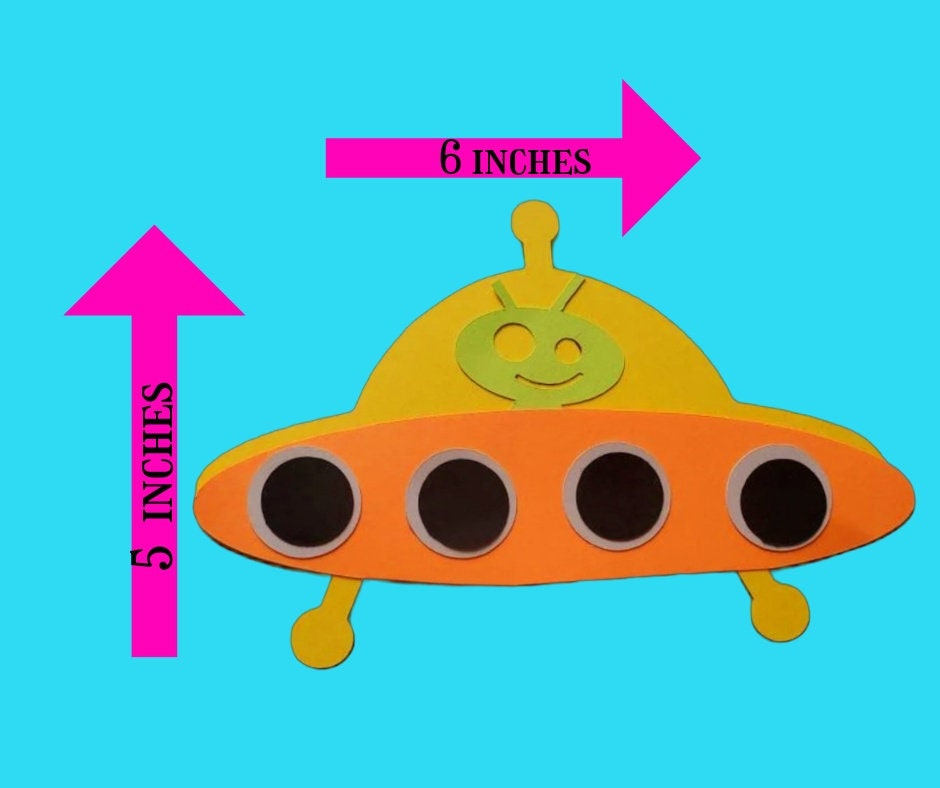 Alien Spaceship Paper Craft for Kids, Outer Space Vehicle, UFO ...