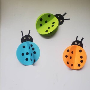 Springtime Fun With Ladybug Craft Kit for Kids Set of 3,paper Craft Art ...
