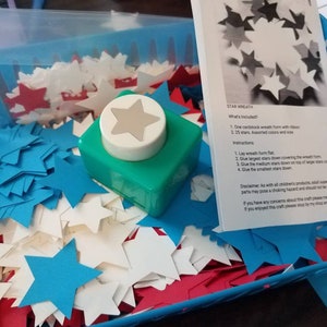Mini Star Wreath Paper Craft Kit for Kids, 4th of July, Flag Day ...