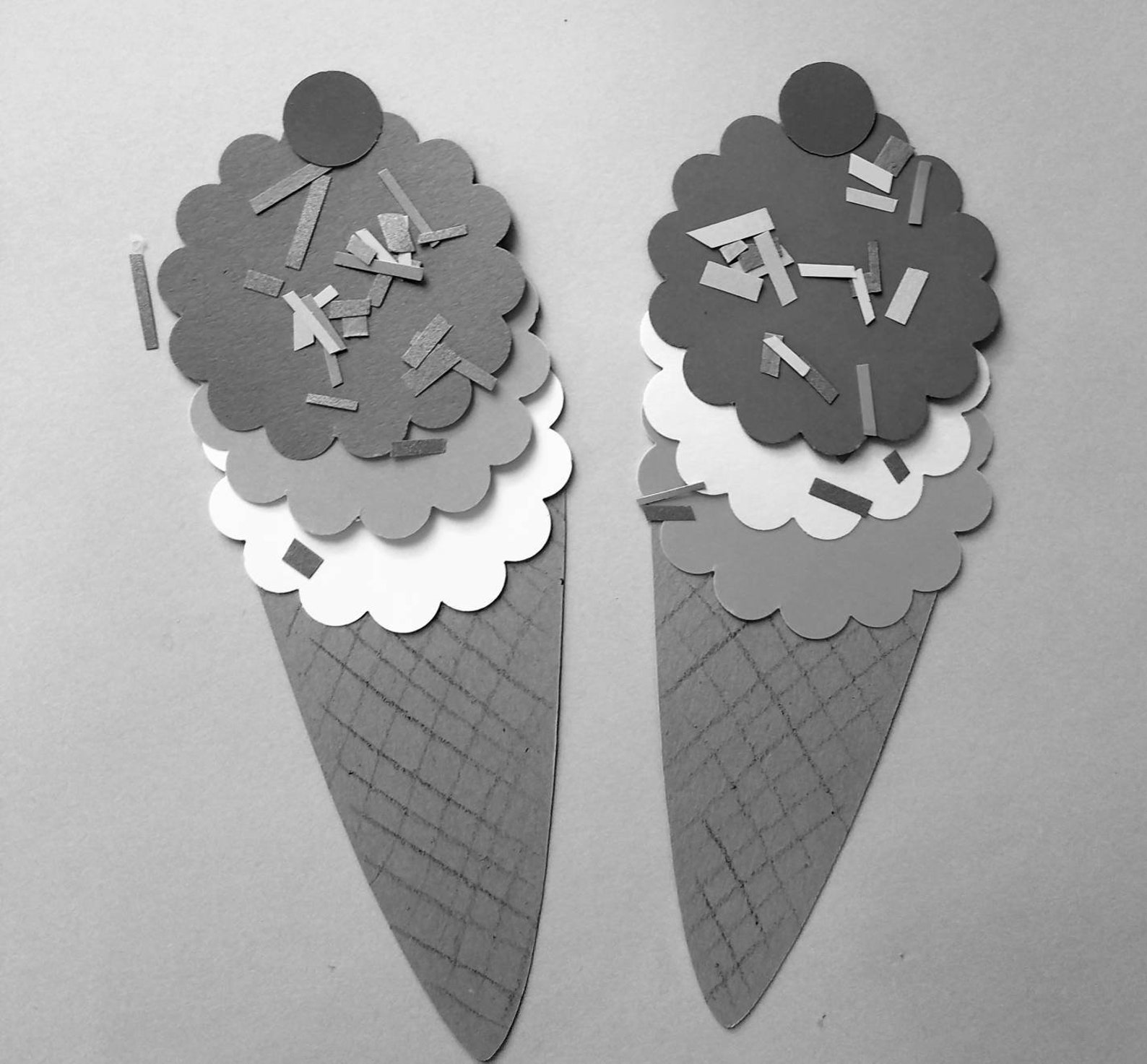 DIY Ice Cream Cone Paper Craft Summer Craft Food Craft | Etsy