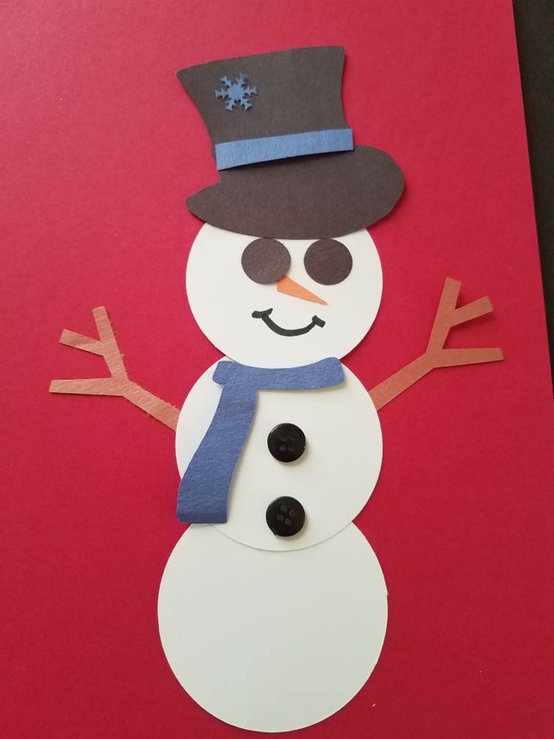 Winter Snowman Paper Craft Kit for Kids Classroom Craft - Etsy