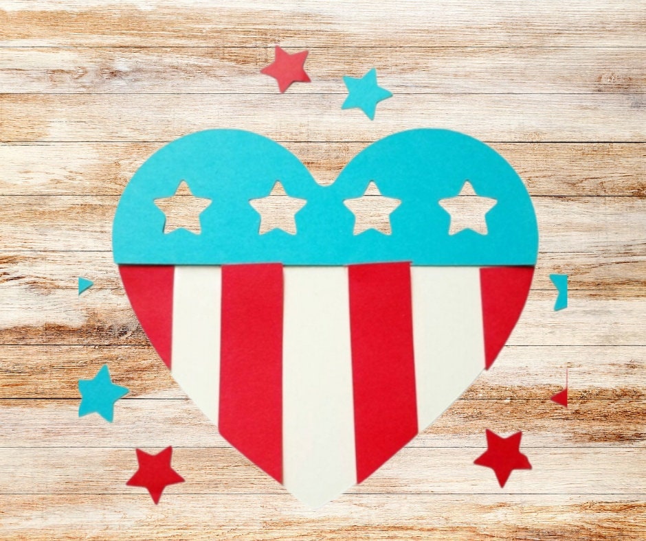 Set of 3 Patriotic Paper Craft Kit for Kids, 4th of July Craft Kit ...