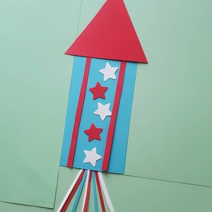 Set of 3 Patriotic Paper Craft Kit for Kids 4th of July Craft - Etsy
