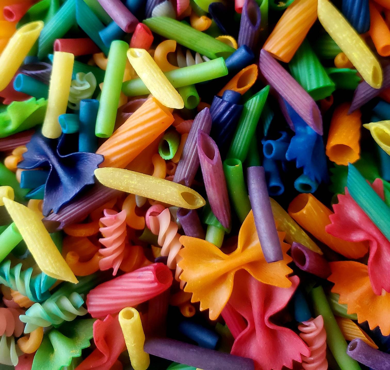 Dyed Pasta for Sensory Play, Macaroni Art, Rainbow Pasta - Etsy