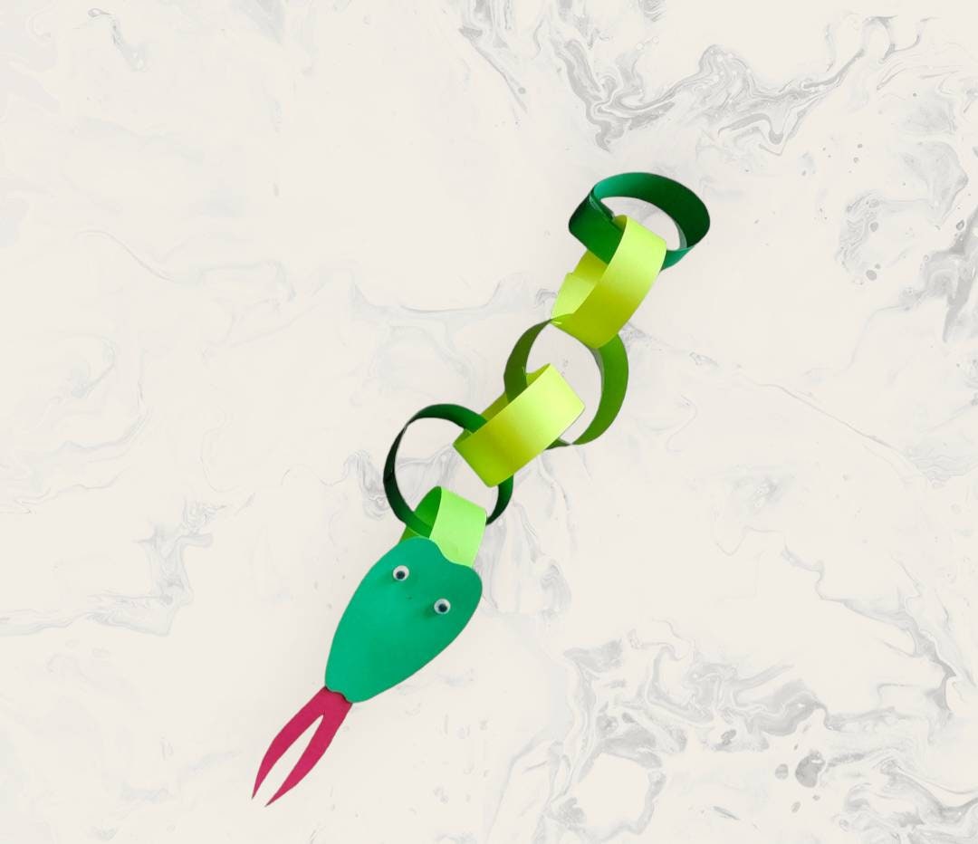 Paper Chain Snake Craft for Kids, - Etsy