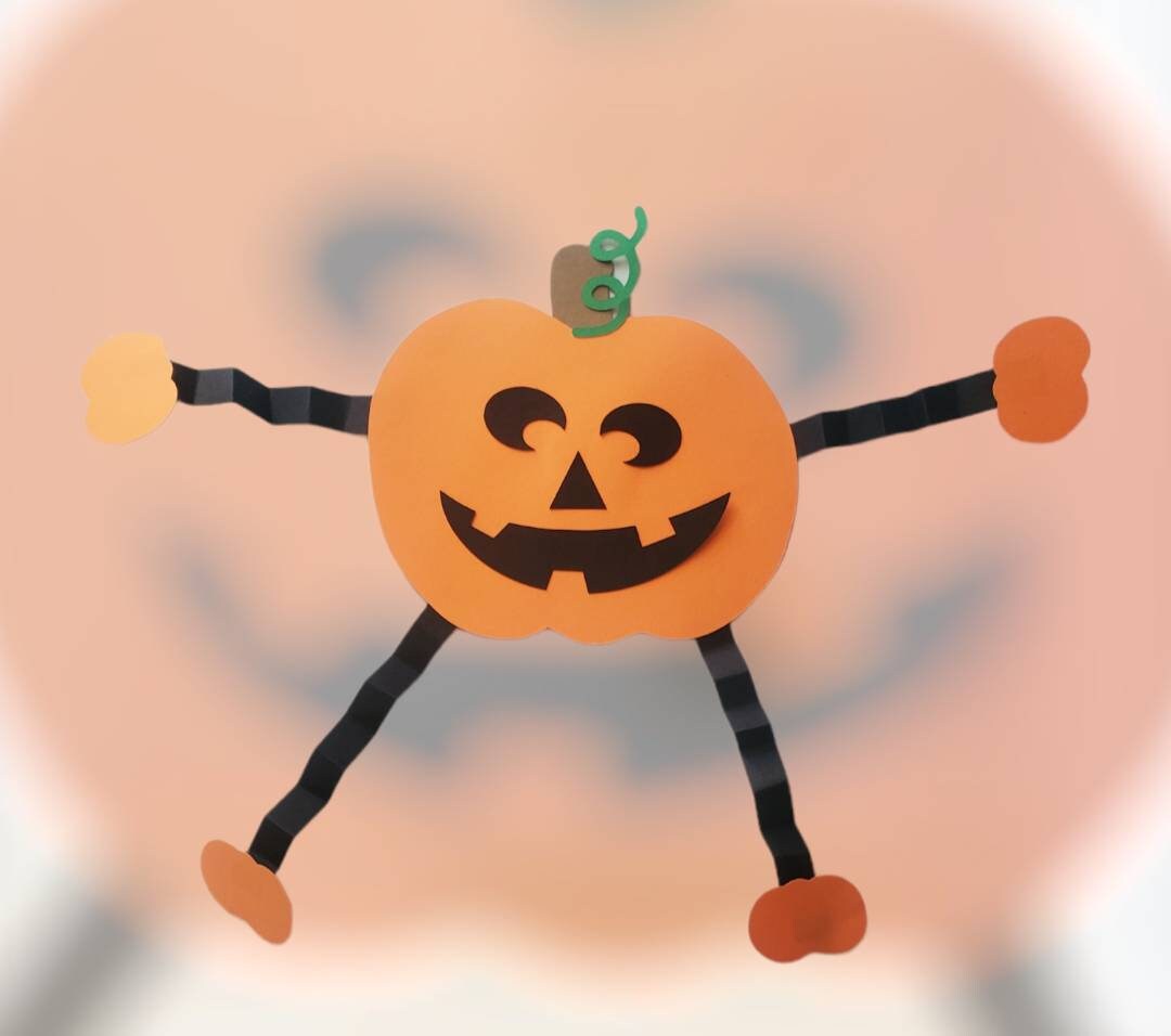 Pumpkin Man Paper Craft Kit With Magnet, Halloween Craft Kit, Paper ...