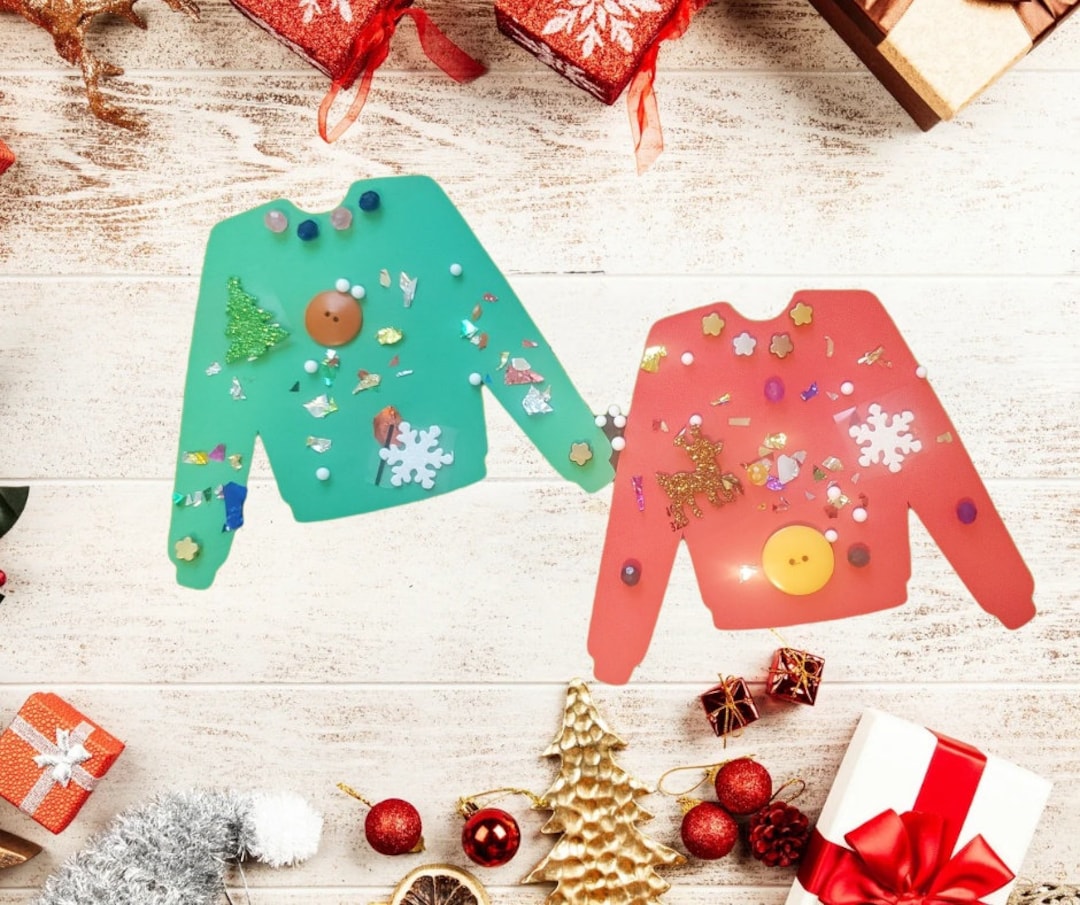 Ugly Sweater Magnet Craft, Paper Craft Kits for Kids, Kit for Kids ...