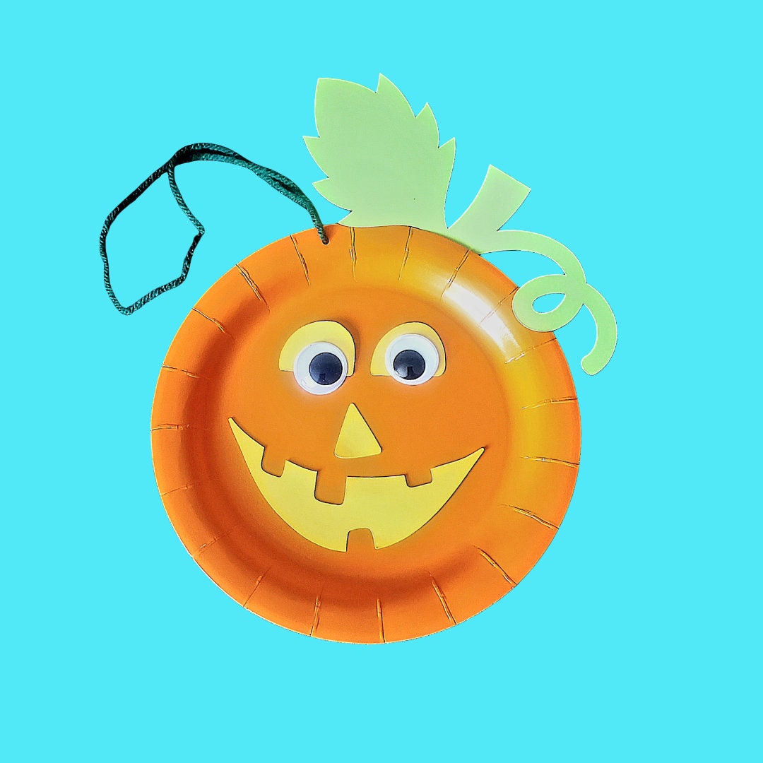 Pumpkin Paper Plate Craft Kit for Kids - Etsy