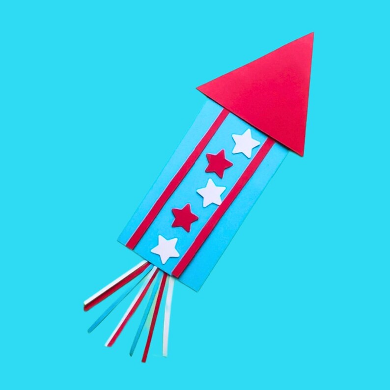 Firecracker Magnet Paper Craft Kit for Kids, 4th of July, Independence ...
