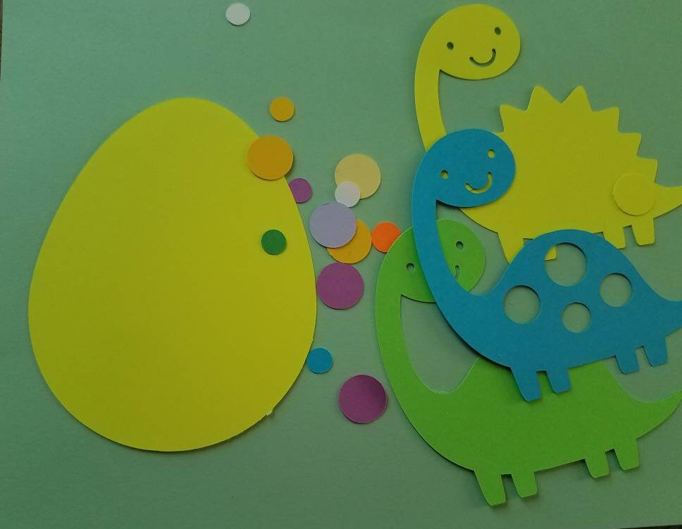 Dinosaur and Dino Egg Paper Craft Kit for Kids Preschool - Etsy