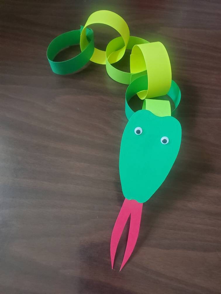 Paper Chain Snake Craft for Kids, - Etsy