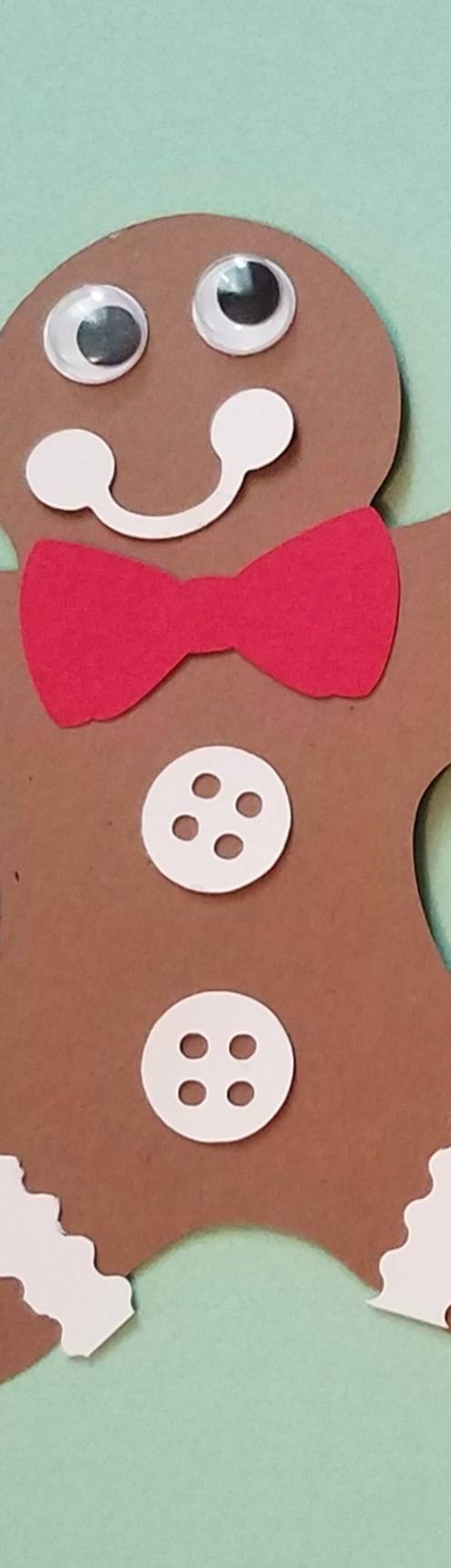 DIY Gingerbread Man Paper Craft With Magnet Party Favor | Etsy