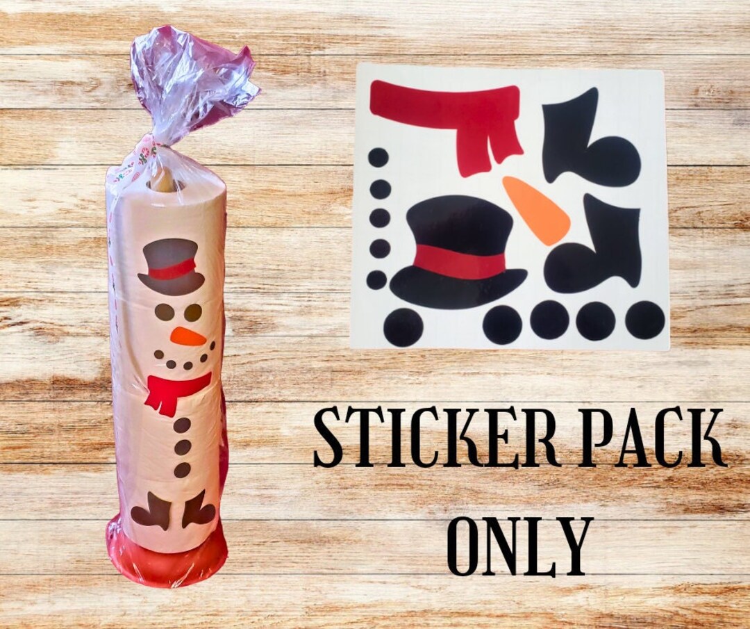 DIY Sticker Pack for Toilet Plunger Snowman - Etsy