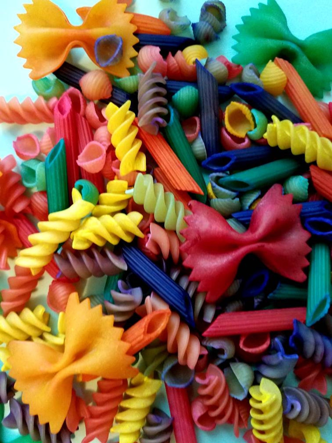 Dyed Pasta for Sensory Play Macaroni Art Rainbow Pasta. - Etsy