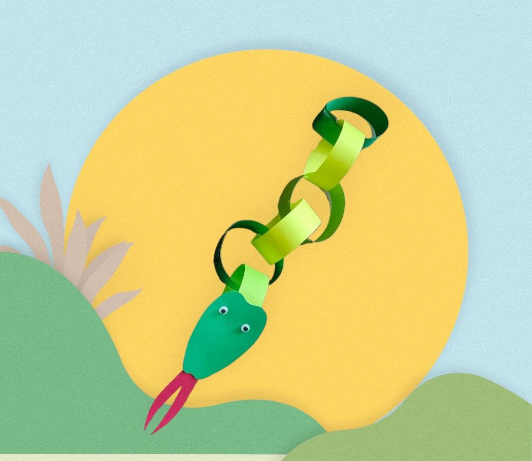 Paper Chain Snake Craft for Kids, - Etsy