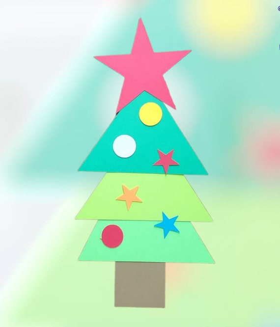 Christmas Tree Magnet Paper Craft Kit Christmas Craft Kit - Etsy