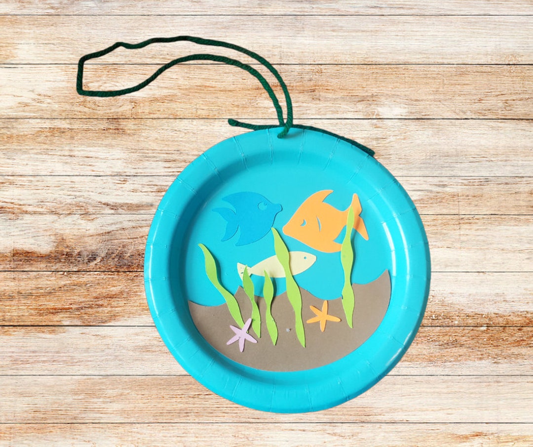 Aquarium Paper Plate Craft - Etsy