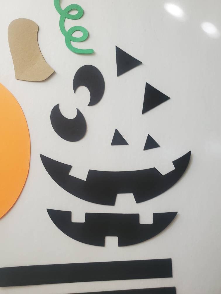 Pumpkin Man Paper Craft Kit With Magnet Halloween Craft Kit - Etsy