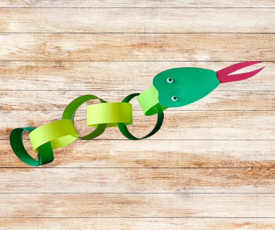 Paper Chain Snake Craft for Kids, - Etsy