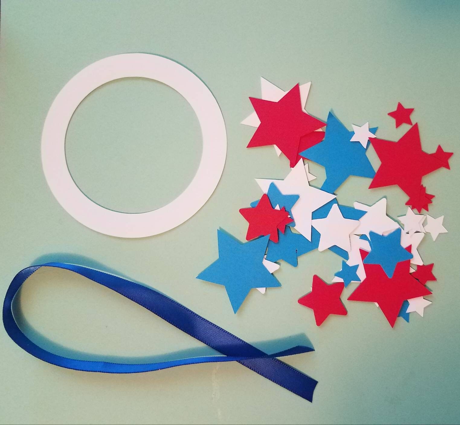 Mini Star Wreath Paper Craft Kit for Kids, 4th of July, Flag Day ...