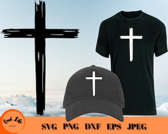 Cross Svg Png, Grunge Cross SVG, Tattered Cross, Jesus Cross PNG ...