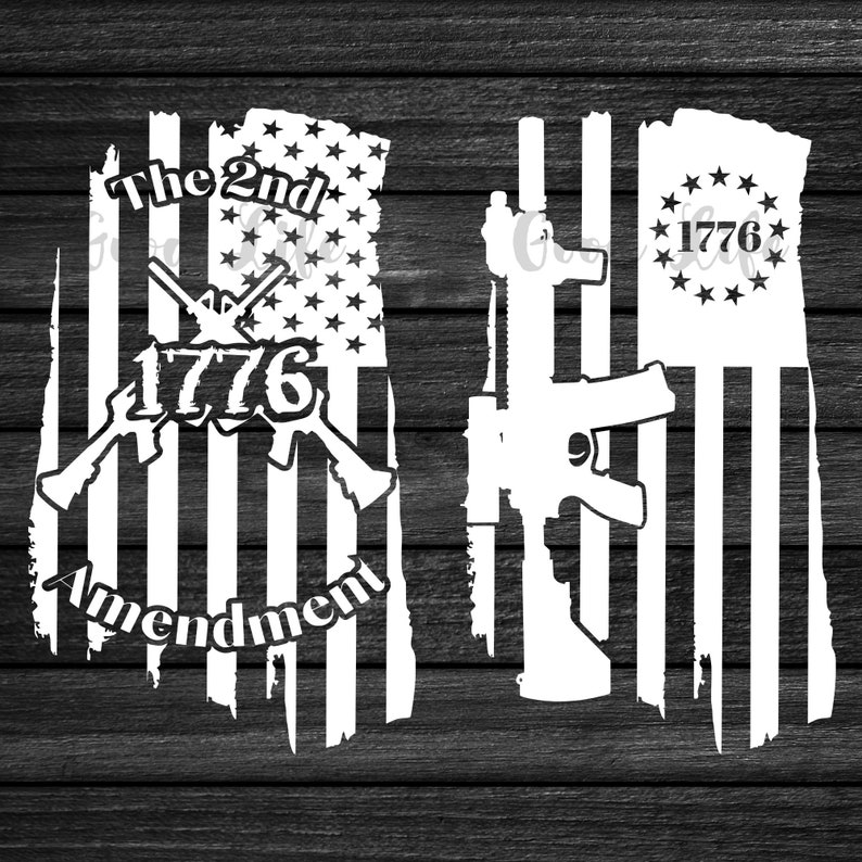 Second Amendment SVG Bundle, 2nd Amendment US Flag, 1776 Gun Rights ...