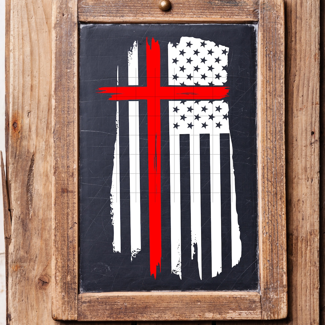 Red Cross and Flag SVG Thin Red Line Distressed American Flag - Etsy