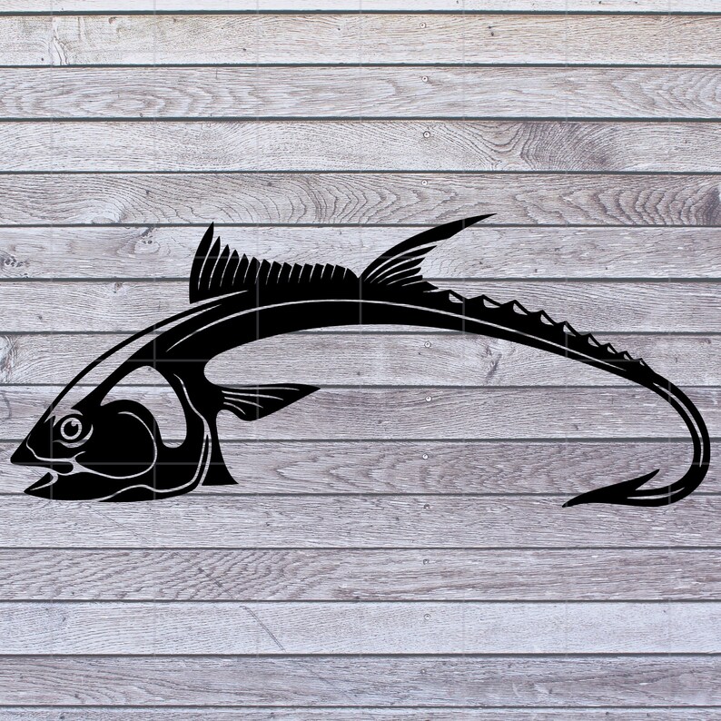Fish Hook SVG, Tuna Fish SVG, Saltwater Angler, Ocean Fishing SVG, Fish ...