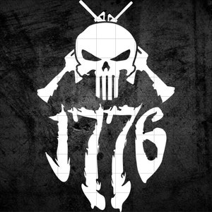 2nd Amendment 1776 With Punisher Skull SVG, Second Amendment PNG, 1776 ...