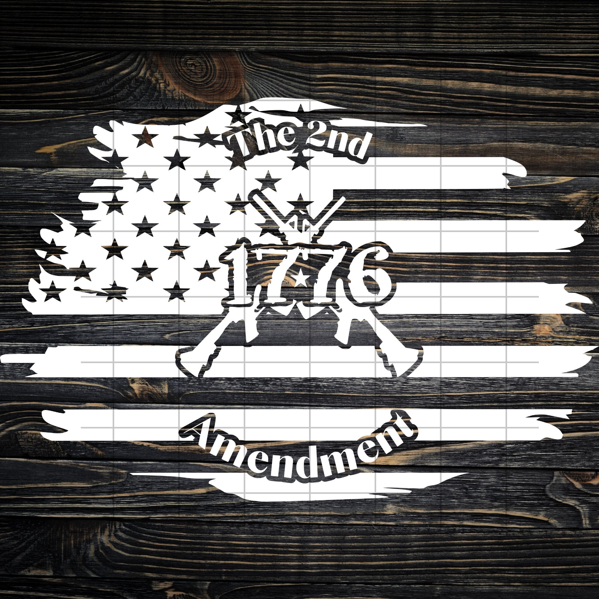 2nd Amendment SVG, Gun Rights, 1776, Distressed American Flag, Second ...