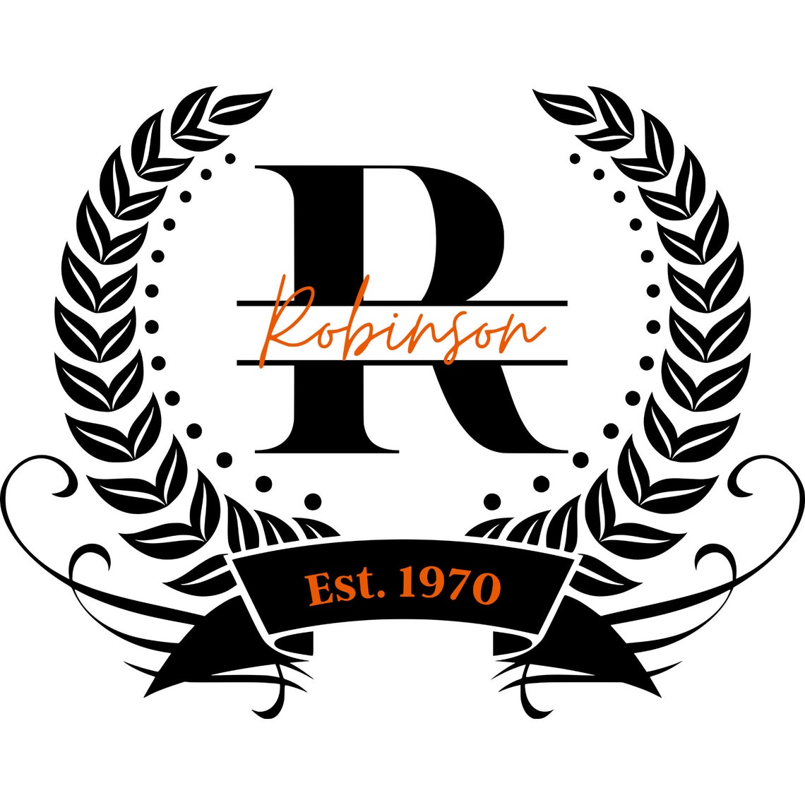 Alphabet Name Frame Family SVG Split Monogram SVG Split - Etsy