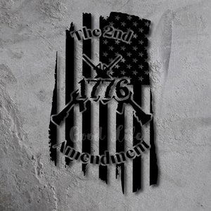 Second Amendment SVG Bundle, 2nd Amendment US Flag, 1776 Gun Rights Digital Download for Cricut ...
