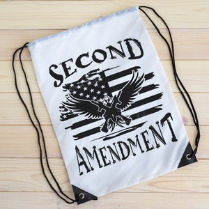 Second Amendment Eagle and Crossed Guns SVG, 2nd Amendment SVG, Patriotic Flag Gun Rights ...