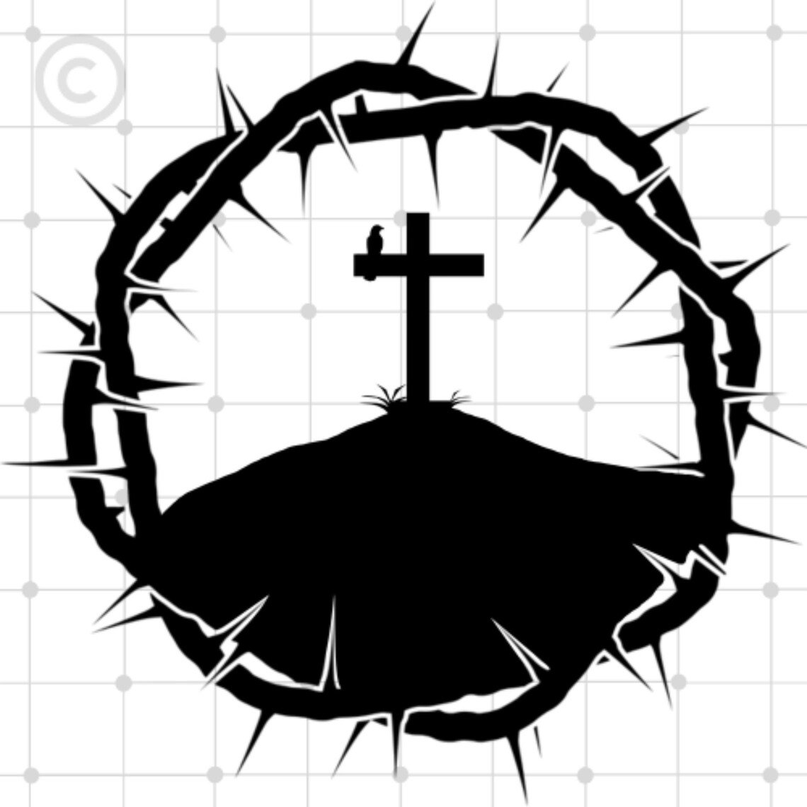 Cross and Calvary SVG Cross Svg Religious Worship Black or - Etsy UK