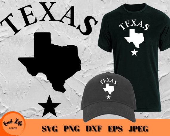 Texas SVG State Silhouette SVG Texas Star SVG Gift for - Etsy