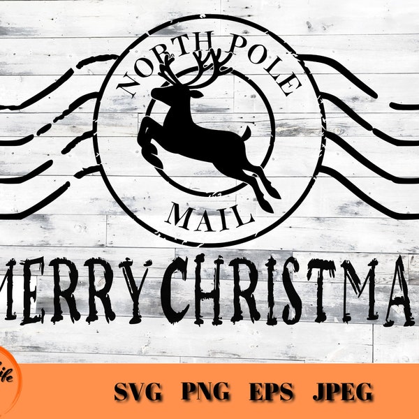 Reindeer Stamp - Etsy