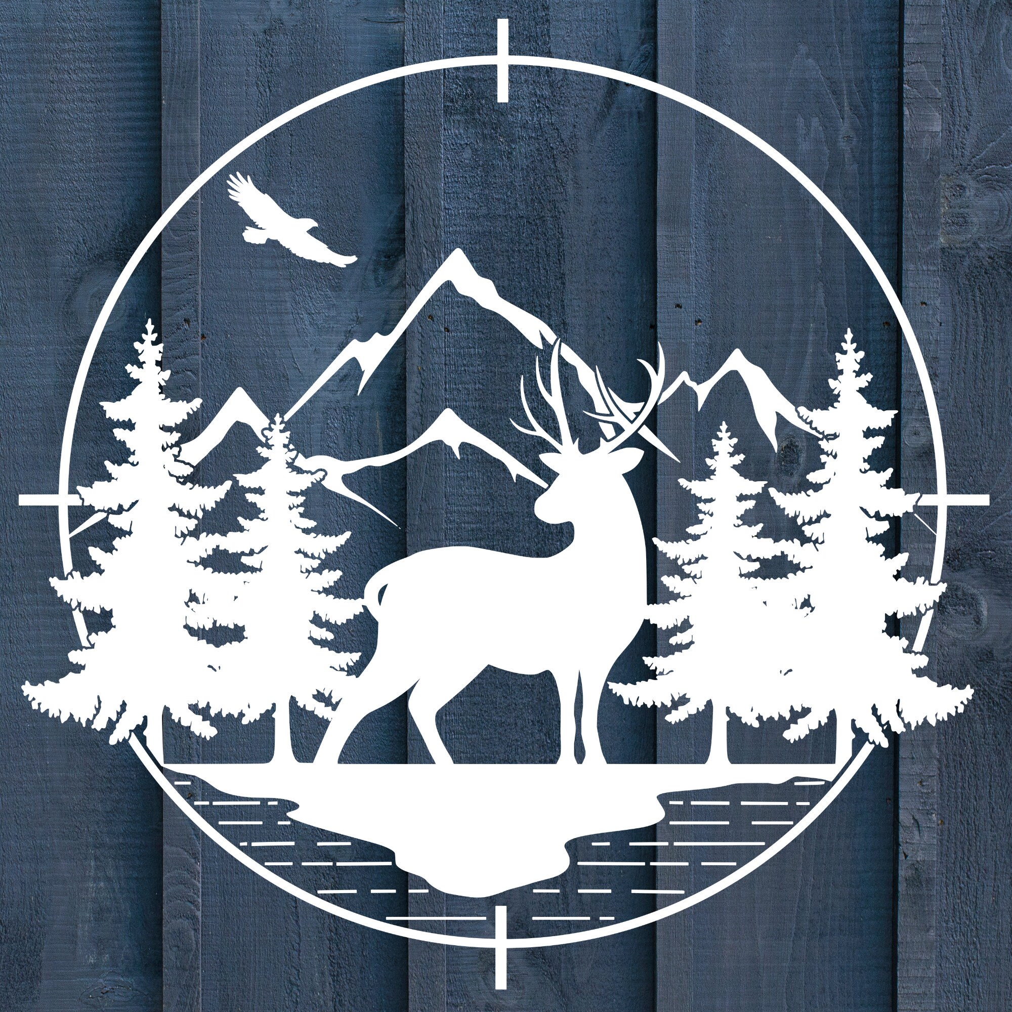 Deer Cross Hairs, Deer SVG, Hunting SVG, Outdoors Hunting Svg, Buck ...