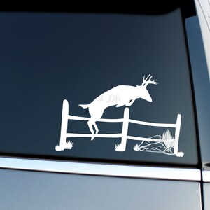 Jumping Buck Silhouette SVG, Deer Hunting Clip Art, Wildlife Scene ...