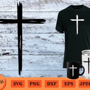 Tattered Cross SVG, Distressed Cross, Grunge Cross, Christian Clip Art ...