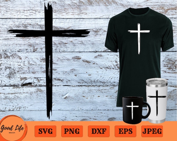 Tattered Cross SVG Distressed Cross Grunge Cross Christian | Etsy