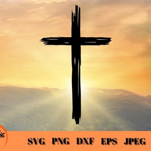 Tattered Distressed Cross SVG, Christian Clip Art, Grunge Cross ...